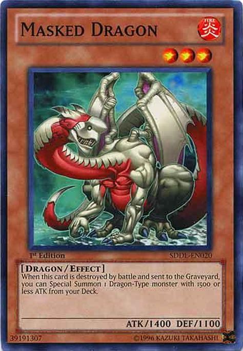 Yugioh Dragunity Legion Structure Deck Single Card Common Masked Dragon Sddl En020 Toywiz