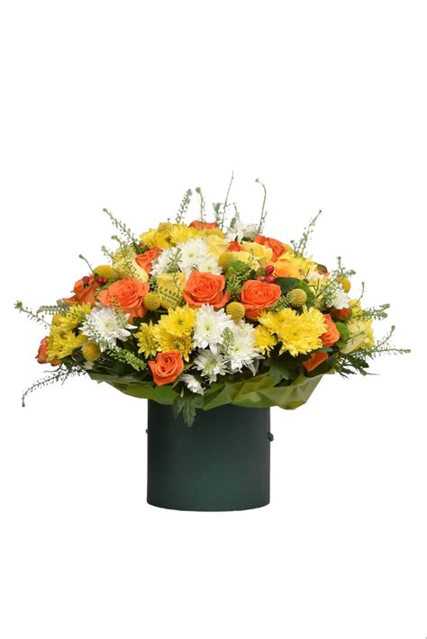 Mellow Yellow Box Bouquet Midas Flowers Delivery