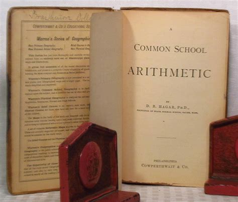 A Common School Arithmetic By D B Hagar Good Hardcover 1877 You