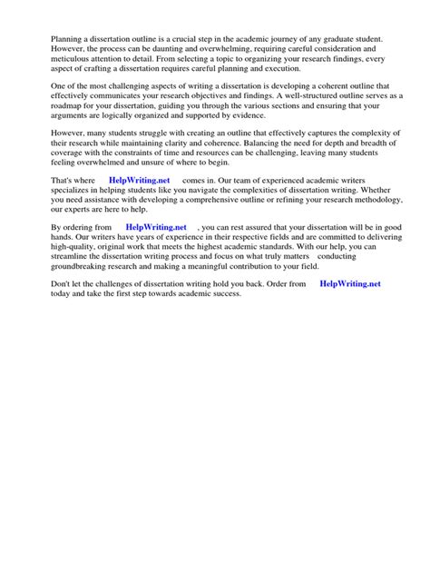 How To Plan A Dissertation Outline Pdf Thesis Methodology