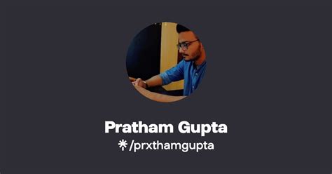 Pratham Gupta Twitter Instagram Facebook Linktree