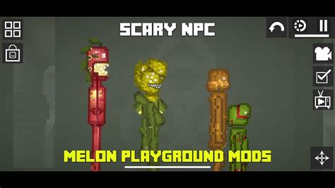 Scary Npcs Melon Playground Mods Melon Sandbox Youtube