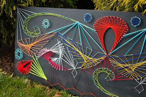 I Tried Abstract Geometrical String Art And The Result Is Slightly