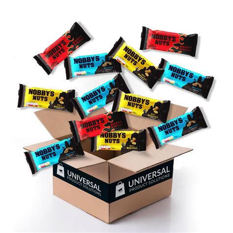 Nobbys Nuts Mixed Bundle 68 Bags Includes 3 Varieties Of Classic And Coated Peanuts 24x50g