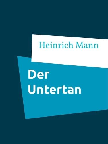 Der Untertan Heinrich Mann Ebooks Furet Du Nord