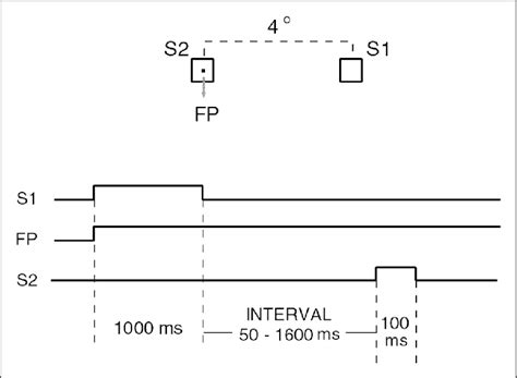 Schematic Representation Of Stimulus Display And Temporal Sequence Of