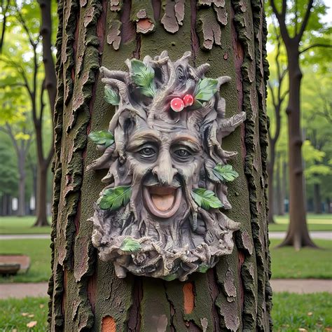 Whimsical Tree Face Garden Decoration ，tree Faces Decor