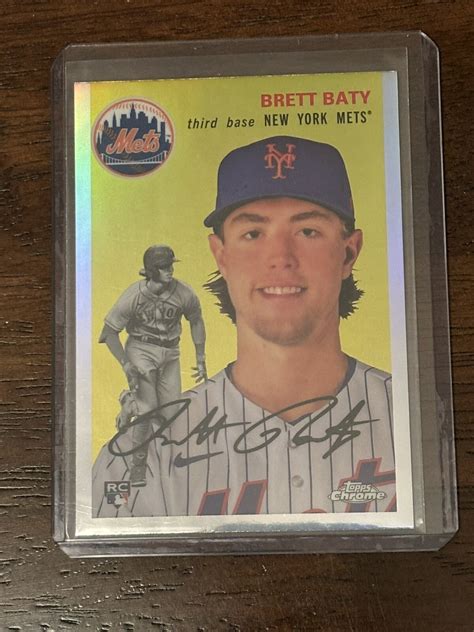 2023 Topps Chrome Platinum Anniversary Brett Baty Refractor Ebay