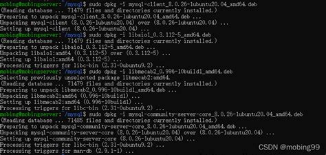 ubuntu20 0 4离线安装mysql 8 0 26 ubuntu安装mysql8 0 26 csdn博客