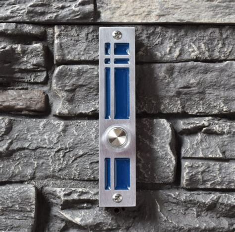 Mid Century Modern Doorbell With Lighted Button Etsy Canada Modern