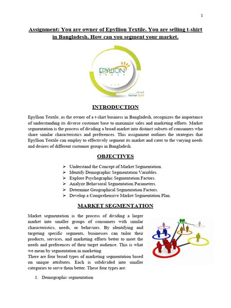 Consumer Behavior Assignment Pdf Market Segmentation Marketing