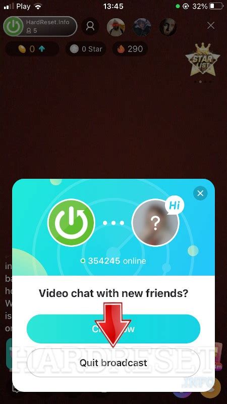 how to stop livestream on bigo live