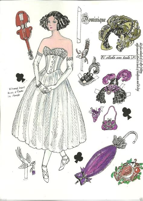 Dominique By Julia Rathbun Beautiful Paper Doll 2001 1792941530