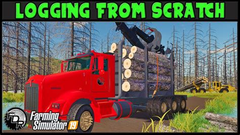 Cutting The Road Logging From Scratch Farming Simulator FDR Logging YouTube