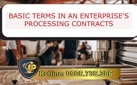 Basic Terms In An Enterprises Processing Contracts