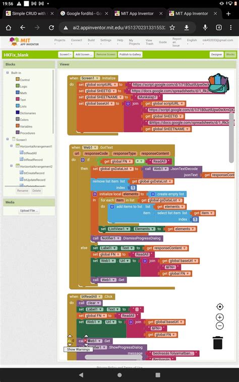 Data Read Modify Googlesheet Sheet MIT App Inventor Help MIT App Inventor Community