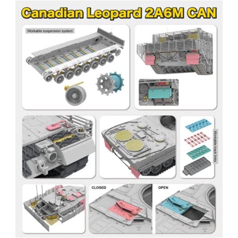 Ryefield Model Canadian Leopard 2a6m Can With Workable Track Links 1 35