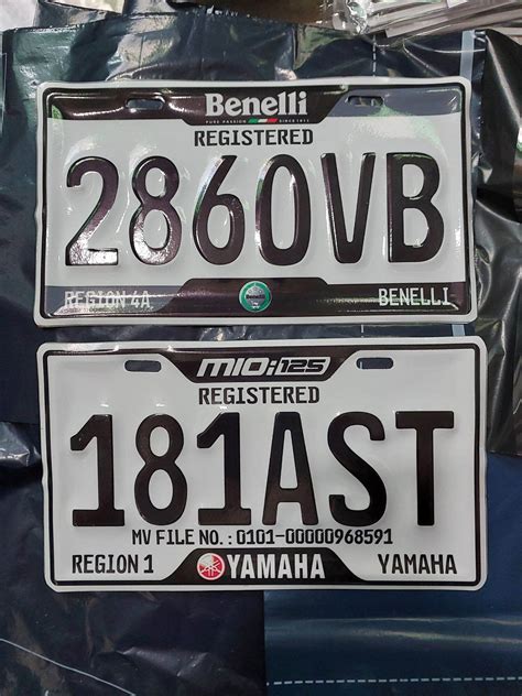 Motorcycle Plate Number Customize New Lto Size Lazada Ph