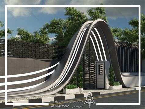 طراحی سردر ورودی ویلا کارفرما آقای شعبانی شرکت ساختمانی آموت