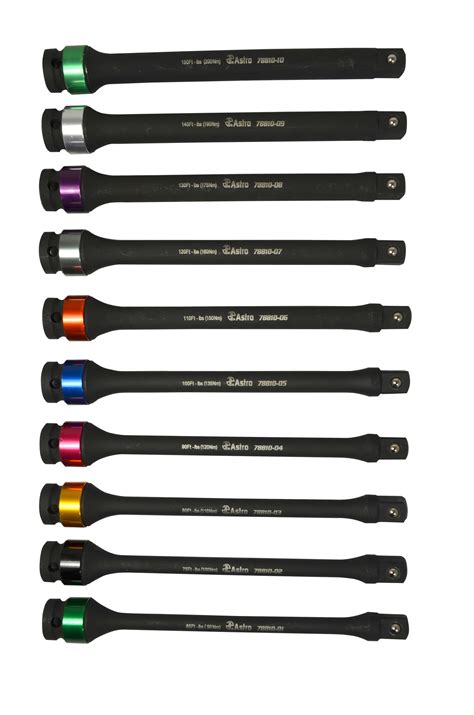 10pc Torque Limiting Extension Set Astro Pneumatic Tools