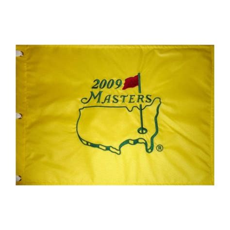 2009 Masters Embroidered Unsigned Golf Pin Flag Angel Cabrera