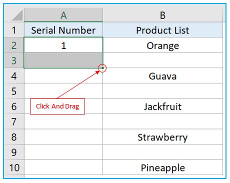 How To Fill Automatically Sequential Data In Excel