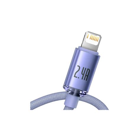 Baseus Crystal Shine Usb To Lightning M Purple Cajy Otc Lk