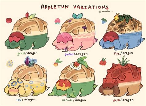 Its Pie Season 🥧my Appletun Variations But As Real Life Cookies D R Pokemon