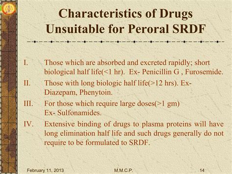 Sustained Release Dosage Form Ppt Chemistry Science