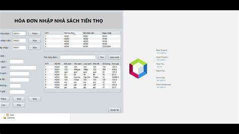 Quản Lý Nhà Sách Java Swing Youtube