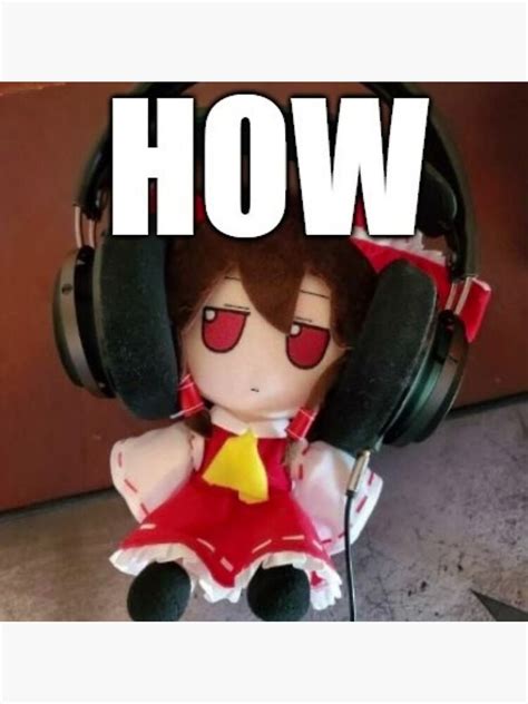 Reimu Fumo Touhou Poster For Sale By Zaners Redbubble