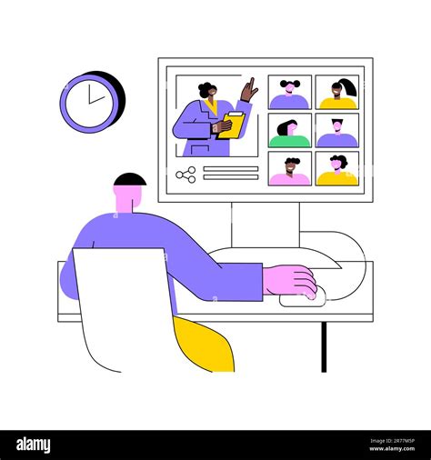 Share Videos Isolated Cartoon Vector Illustrations Group Of People Sharing Video Via Online