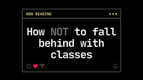 How To Not Fall Behind With Classes — How To Not Feel Bad Depressed