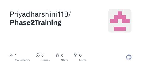 GitHub Priyadharshini Phase Training