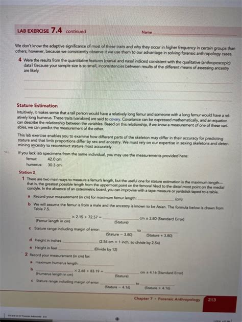 Name Lab Exercise 74 Ancestry Determination And