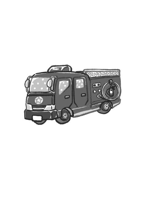 消防車 イラスト