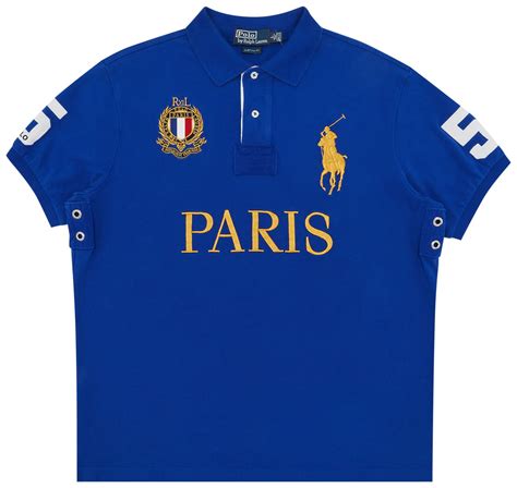 Buy Vintage Polo Ralph Lauren Paris Polo Shirt Blue 779911219001