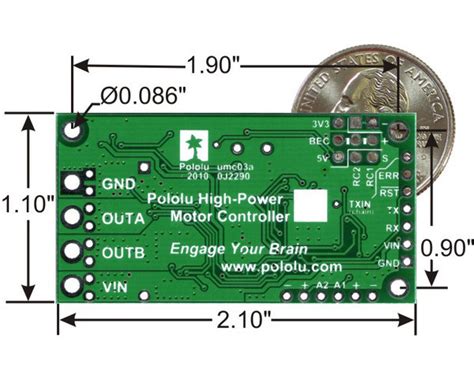 Pololu Simple Motor Controller 18v7 Fully Assembled