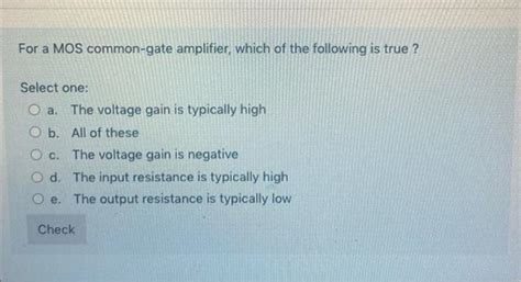 Solved Considering The Typical Input And Output Resistances Chegg