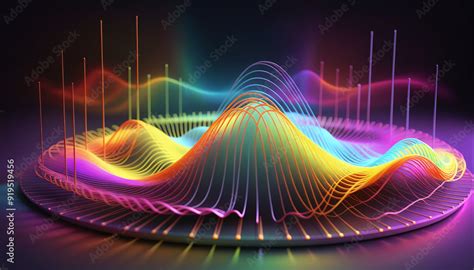 Illustrative Visualization Of Radio Waves Around A Transmitting And Receiving Antenna As They