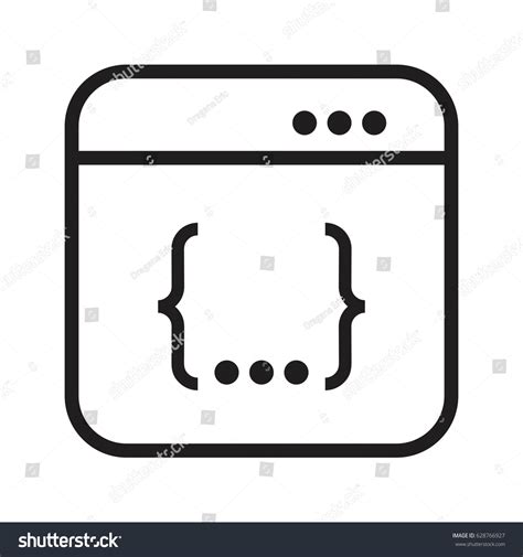 Code Iconprogramming Code Icon Web Development Stock Vector Royalty