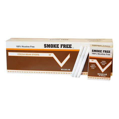 Smoke Free Herbal Cocoa Cigarettes 10 Packs Regular 100 Tobacco