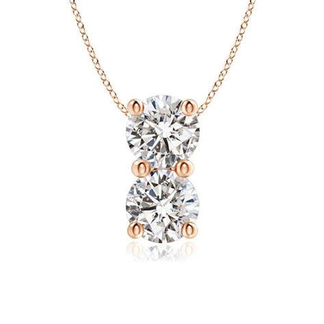 Classic Two Stone Diamond Pendant Classic Two Stone Diamond Pendant
