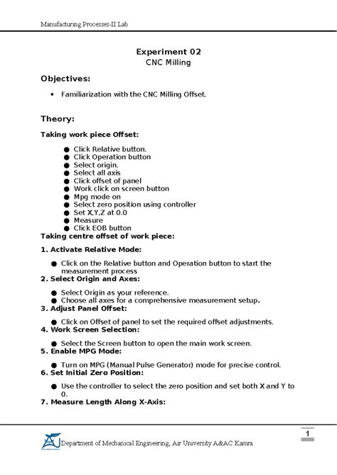 Exp 2 A Cnc Milling Mp2 Lab F21 Fall 2024 1 Manufacturing Processes