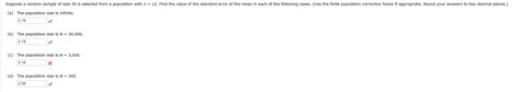 solved suppose a random sample of size 30 is selected from a