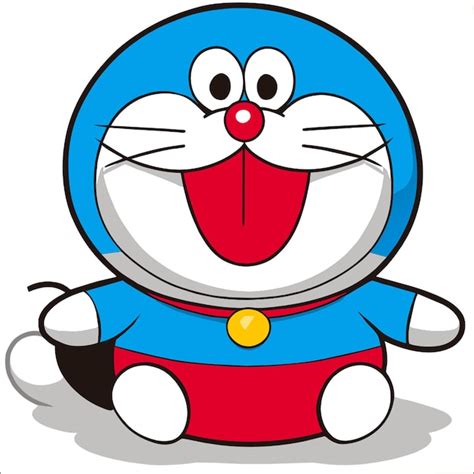 Doraemon Llorando El Vector De La Ilustración De Kawaii Vector Premium Generado Con Ia