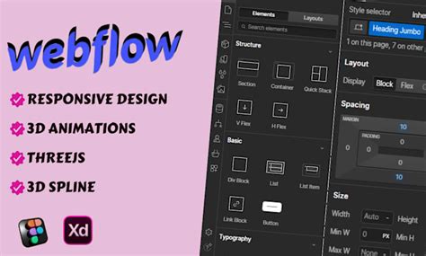 create 3d animated spline webflow website threejs gsap figma to