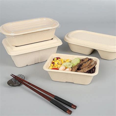 Fiber Pulp Food Container Foodandbeveragecoffeeandchocolate Customizable