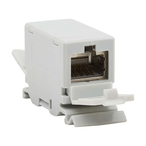 Cat6a Shielded In Line Din Rail Mountable Snap In Coupler Eaton