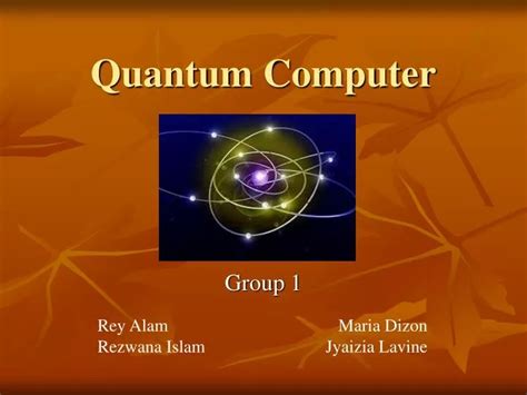 PPT Quantum Computer PowerPoint Presentation Free Download ID 467827